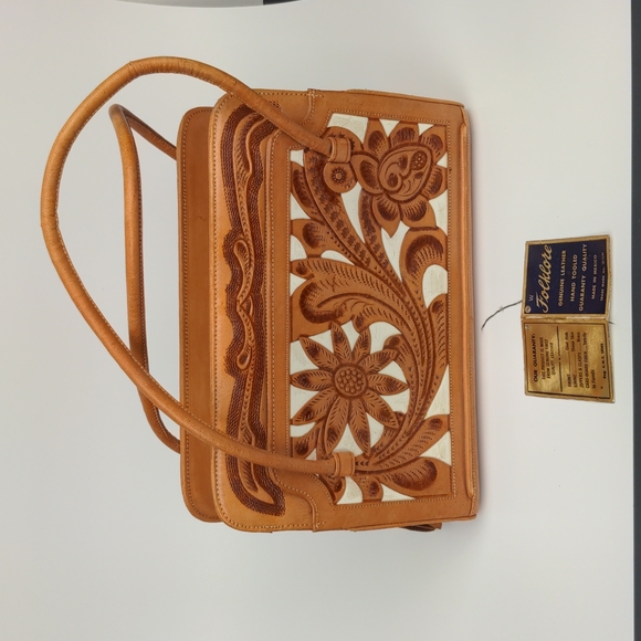 Folklore | Bags | Vintage Hand Tooled Handbag | Poshmark